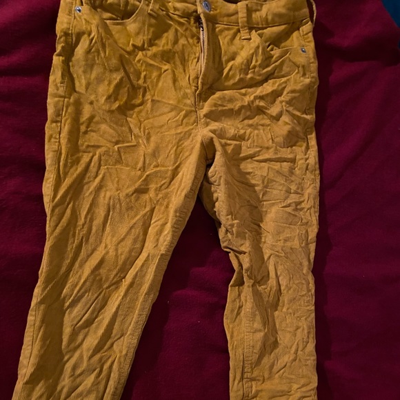 Jeans | Corduroy Mustard Yellow Pants | Poshmark